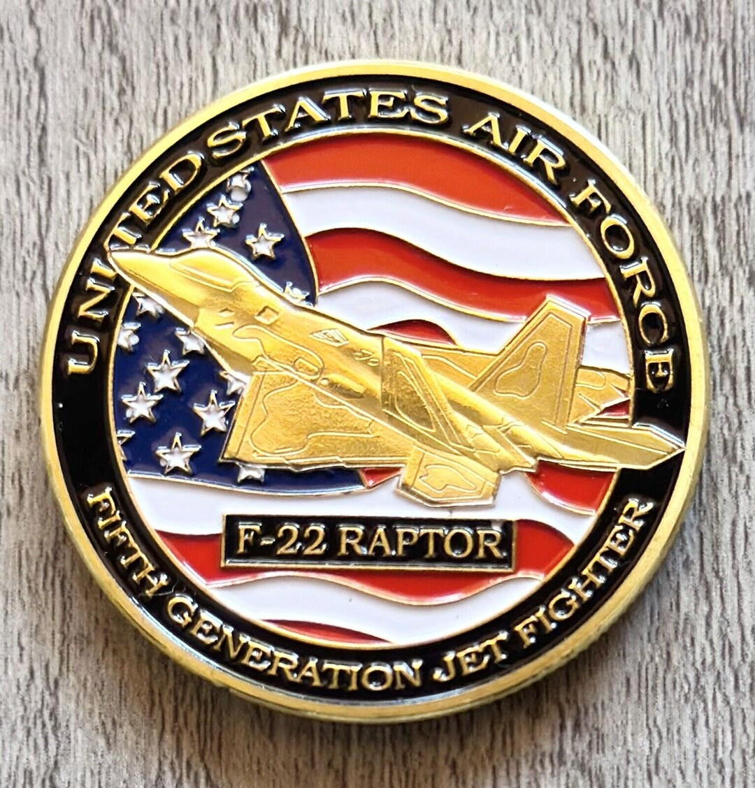 U S AIR FORCE F-22 RAPTOR Challenge Coin - Etsy