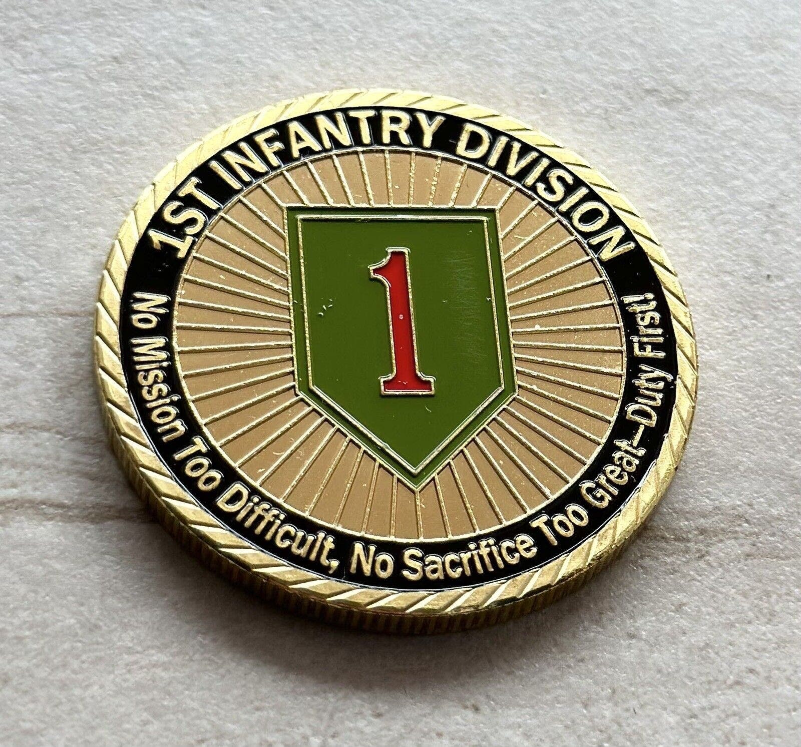 Army 1st Infantry Division Challenge Coin - Etsy