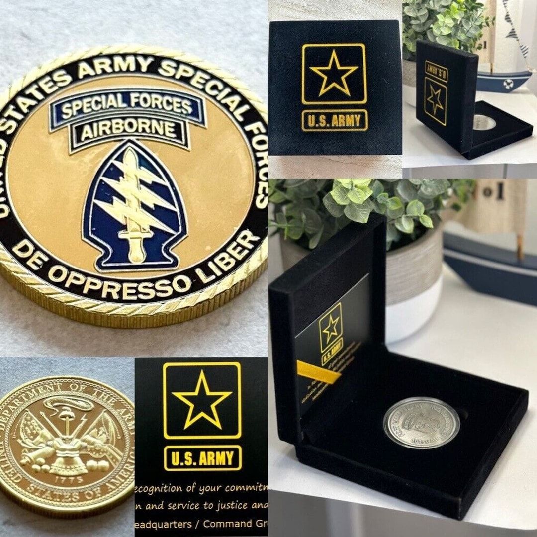 U.S. Army Special Forces De Oppresso Liber Challenge Coin With Special ...