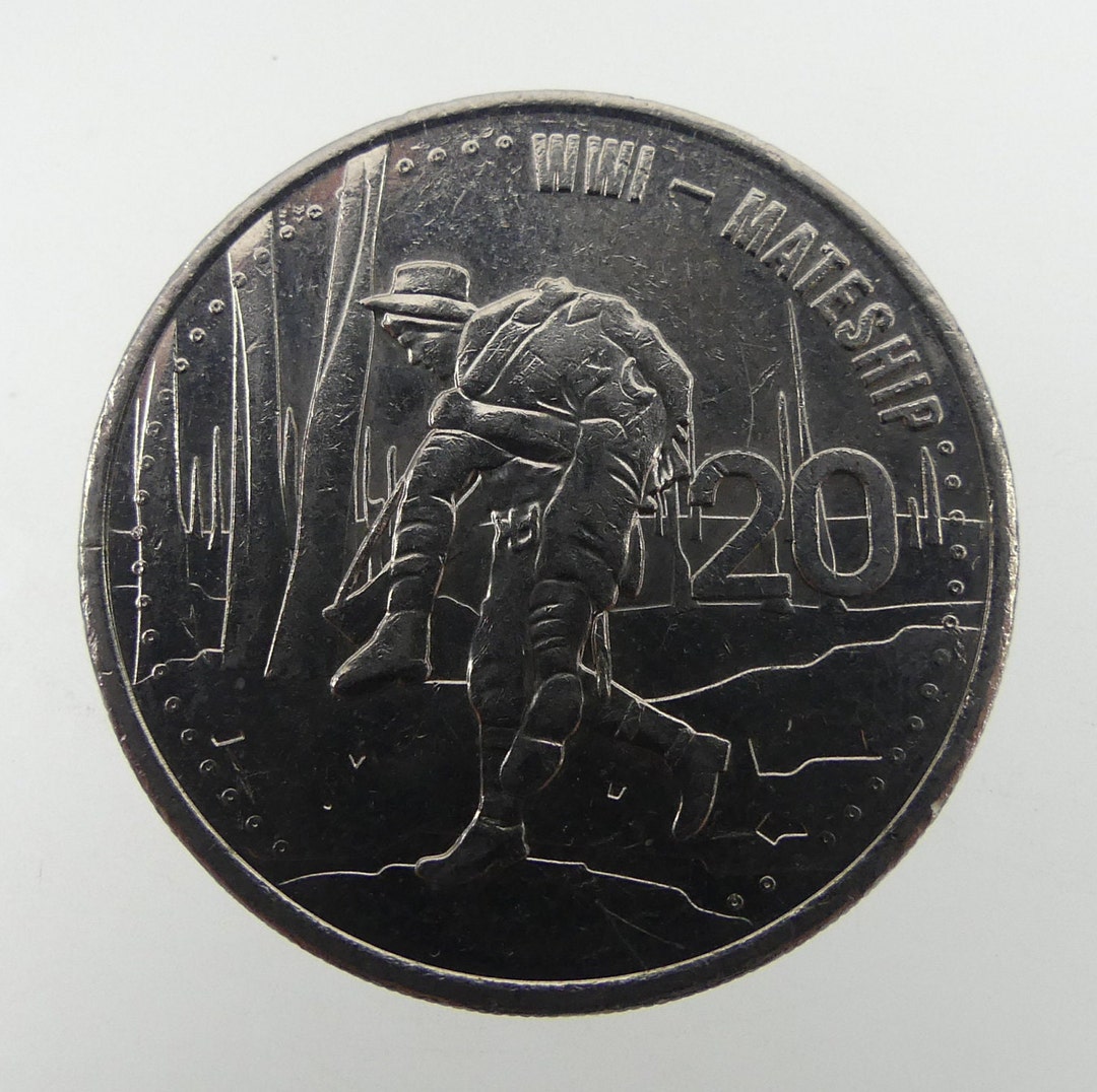 RARE 2015 20 Cent Australian World War 1 Commemorative Mateship Coin - Etsy