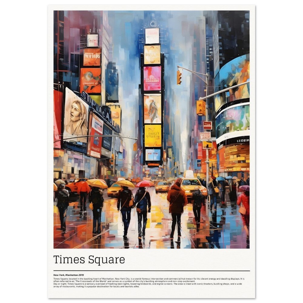 New York Posters Times Square Posters High Quality - Etsy