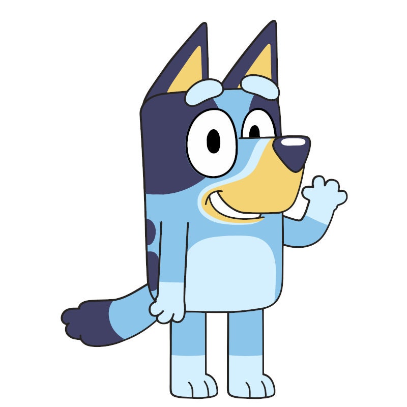 Bluey Wave Layered SVG - Etsy Canada