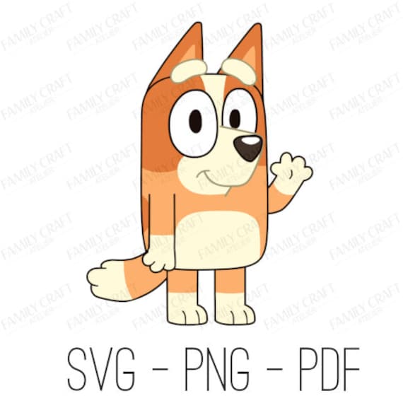 Bluey And Bingo Face SVG, Bluey Heeler SVG, Bingo Heeler SVG🔱 ...