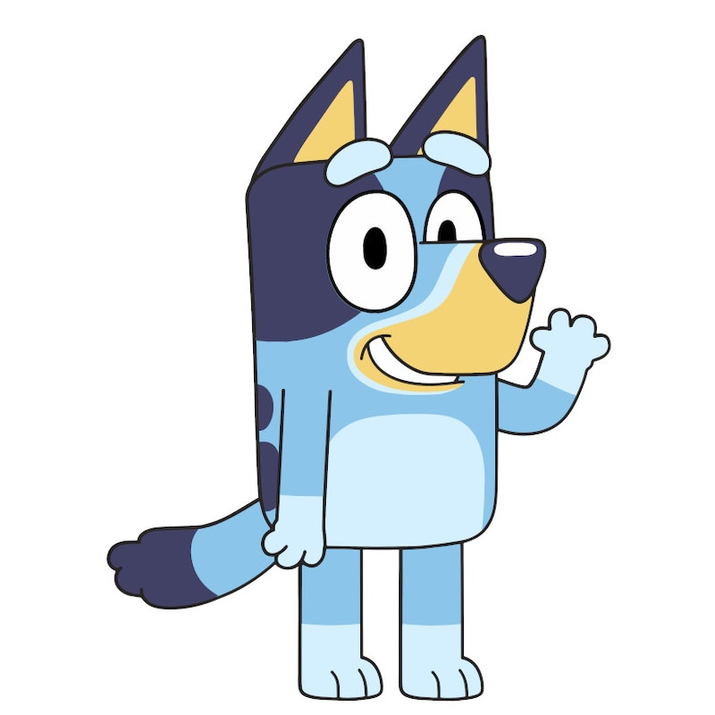 Bluey Character Bluey & Bingo Bundle, SVG, Layered by Colour - Etsy UK