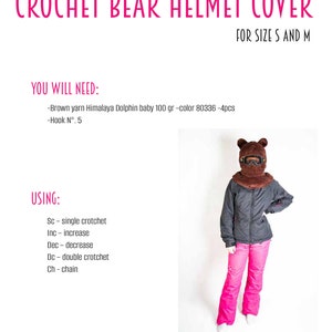 PATTERN Crochet Bear Helmet Cover - Etsy
