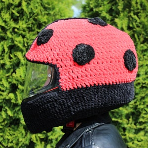 PATTERN Motorcycle Crochet Ladybug Helmet Cover M - Etsy