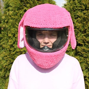 PATTERN Motorcycle Crochet Rabbit Helmet Cover M - Etsy