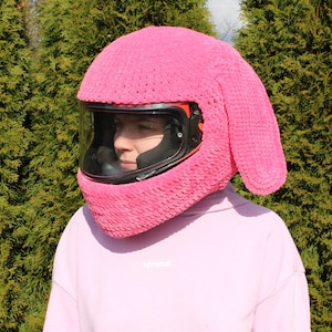 PATTERN Motorcycle Crochet Rabbit Helmet Cover M - Etsy