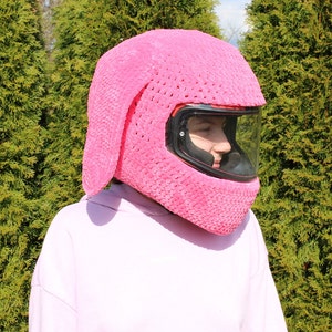 PATTERN Motorcycle Crochet Rabbit Helmet Cover M - Etsy