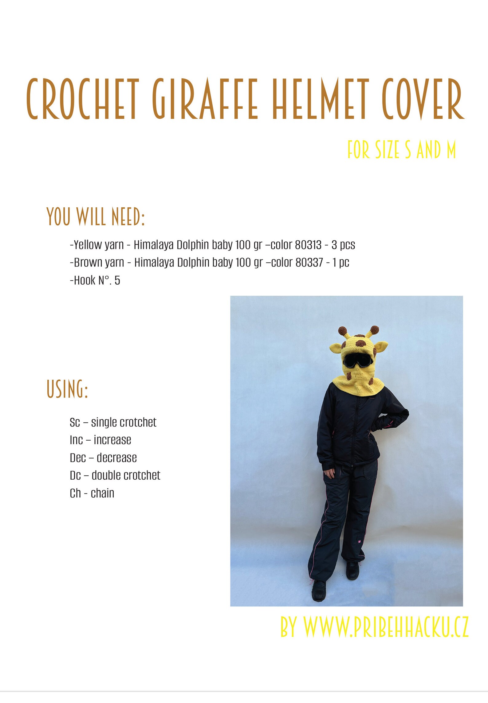 PATTERN Crochet Giraffe Helmet Cover - Etsy