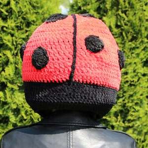 PATTERN Motorcycle Crochet Ladybug Helmet Cover M - Etsy