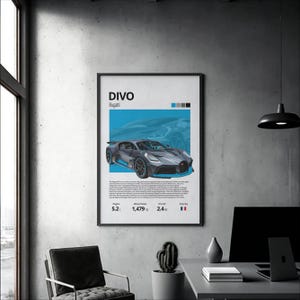 Bugatti Divo Poster – High-resolution PNG Wall Art for Car Enthusiasts ...