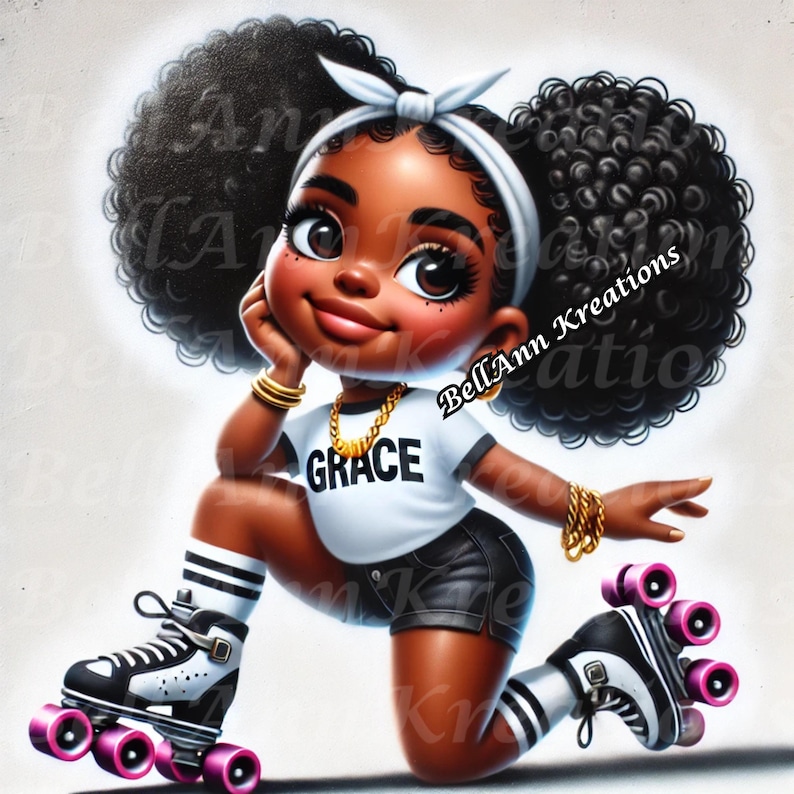 Roller Glam: Playful Digital Portraits of Roller-skating Divas ...