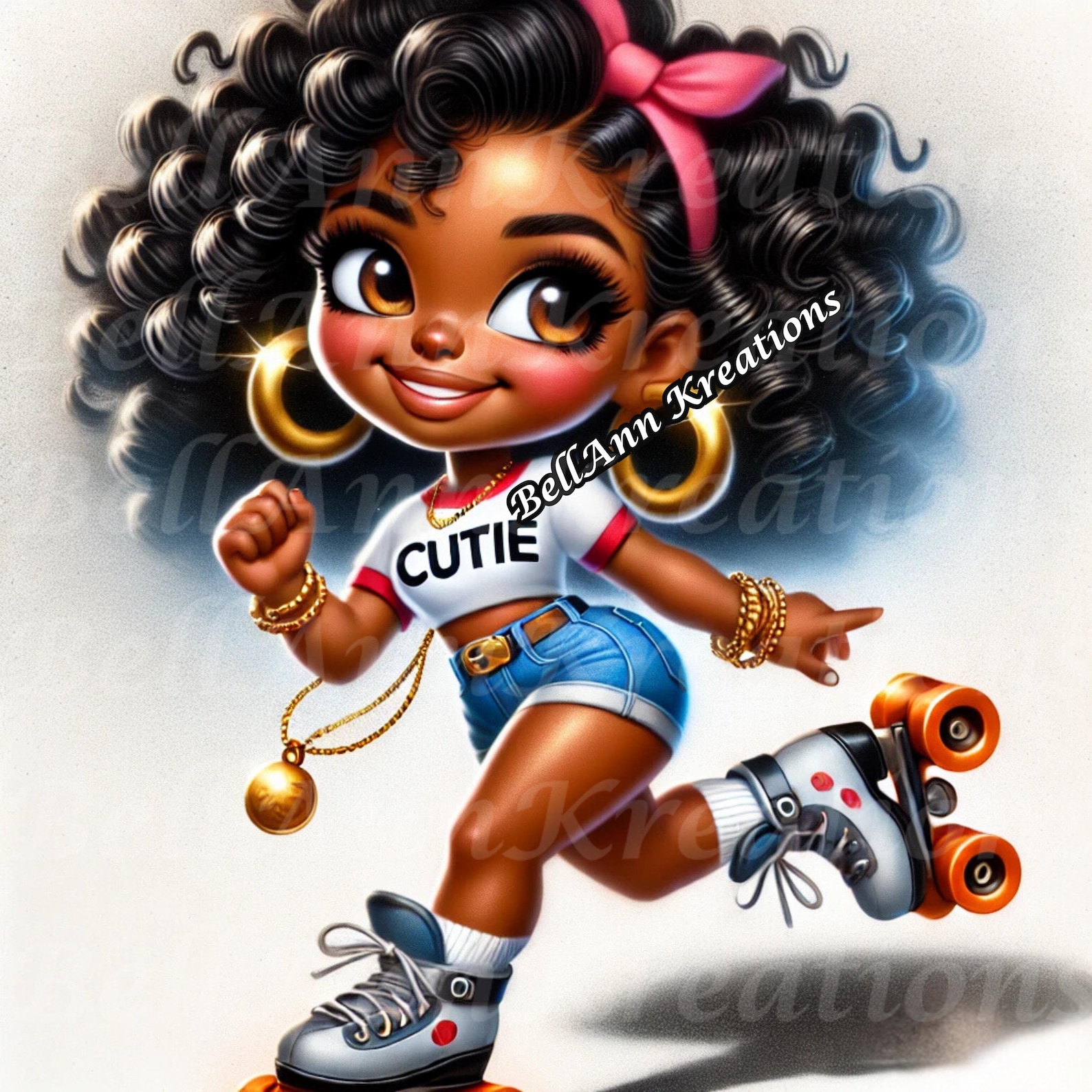 Roller Glam: Playful Digital Portraits of Roller-skating Divas ...