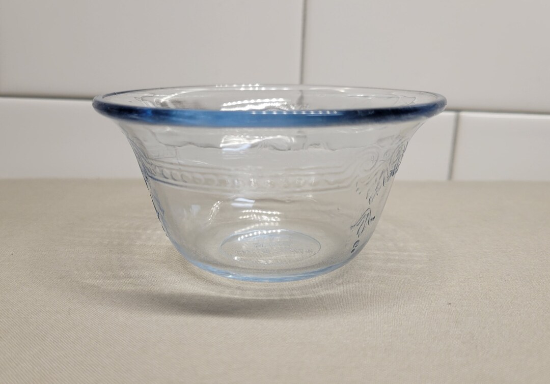 Vintage Fire-king Philbe Pale Blue Glass 5 Oz Oven-safe Custard Pudding ...