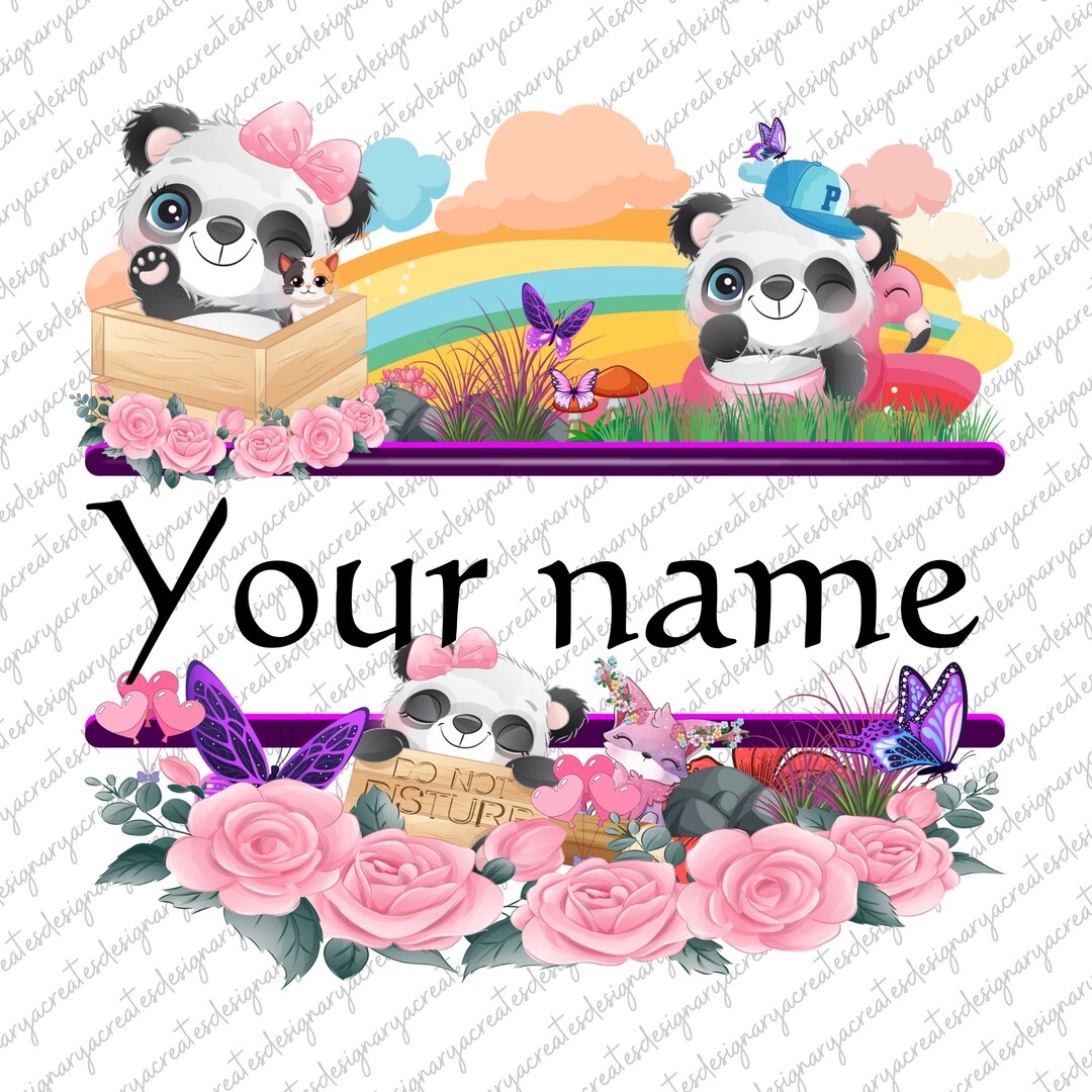Personalized Png Sublimation Design Download, Custom Name Cute Png ...