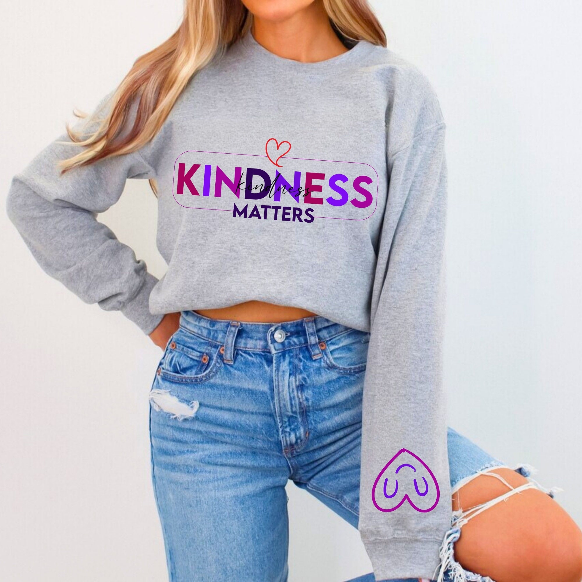 Kindness Matters SVG PNG, Motivational Sleeve Shirt Design Svg ...