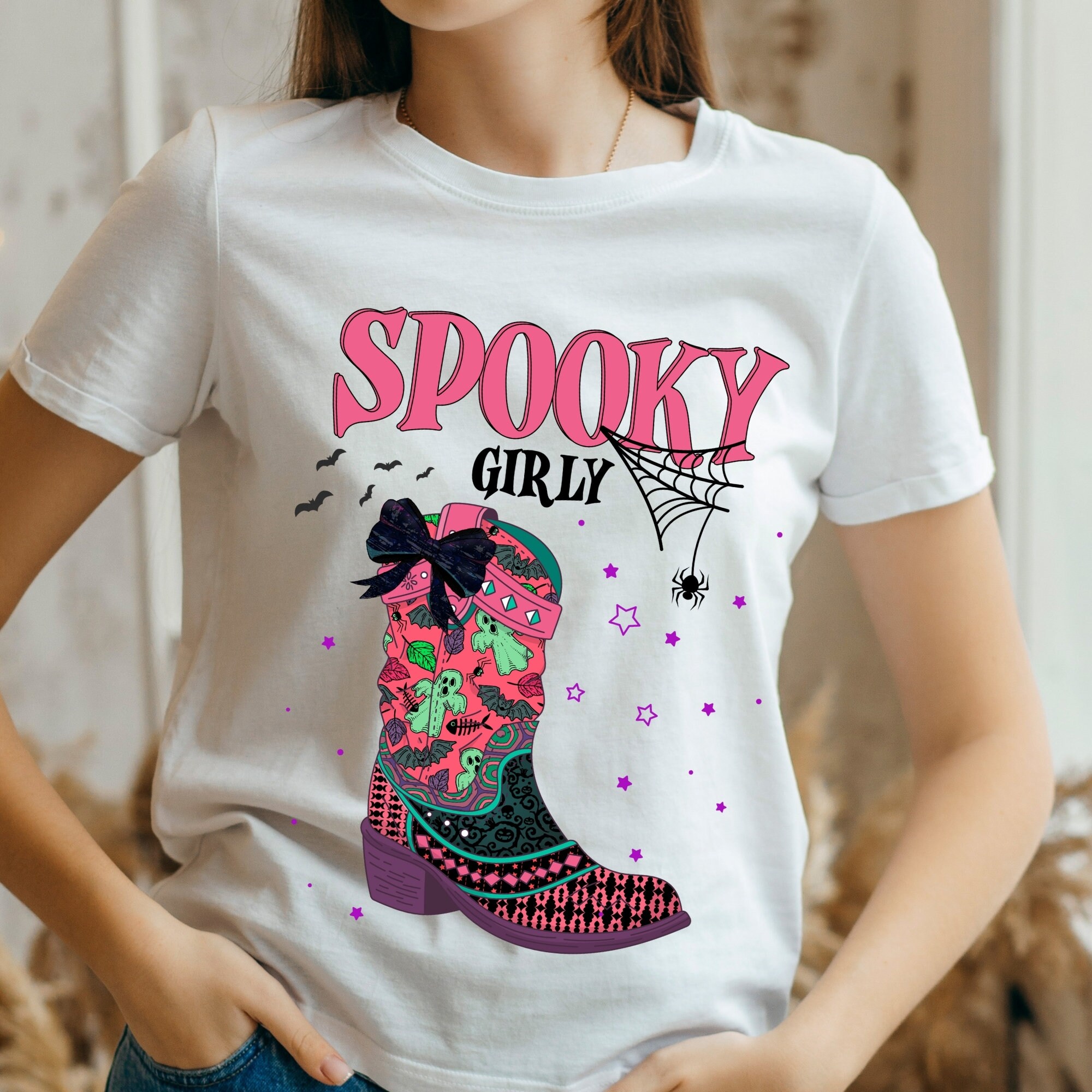 Spooky Girly Png, Halloween Png, Spooky Png, Howdy Halloween Png ...