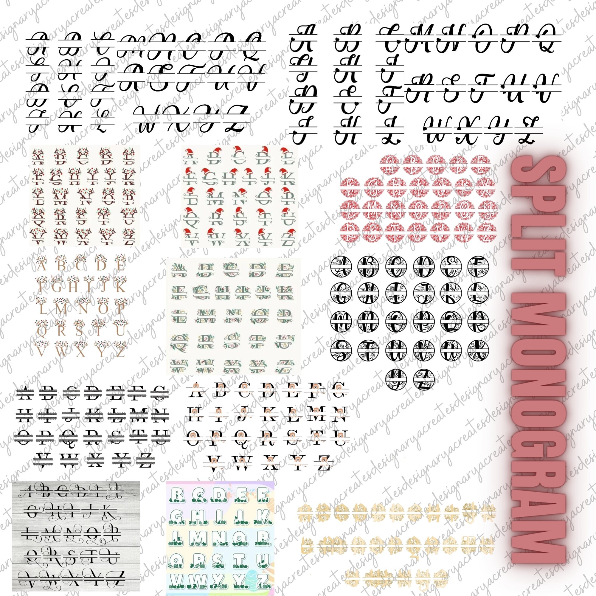 Monogram Bundle SVG/DXF/PNG,38 Sets Monogram Bundle Sports,valentine ...