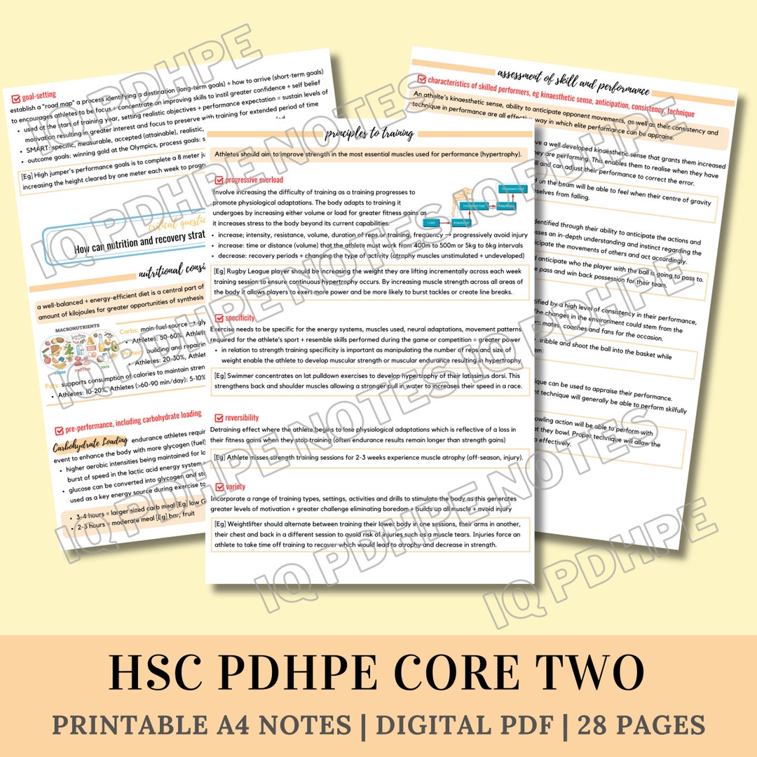 HSC PDHPE Core 2 Factors Affecting Performance Entire Syllabus - Etsy HSC PDHPE Core 2 Factors Affecting Performance Entire Syllabus - Etsy