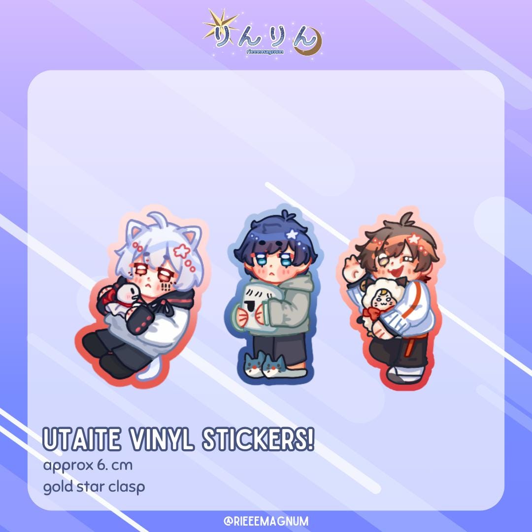 Utaite Mafumafu Soraru Amatsuki Matte Vinyl Stickers - Etsy
