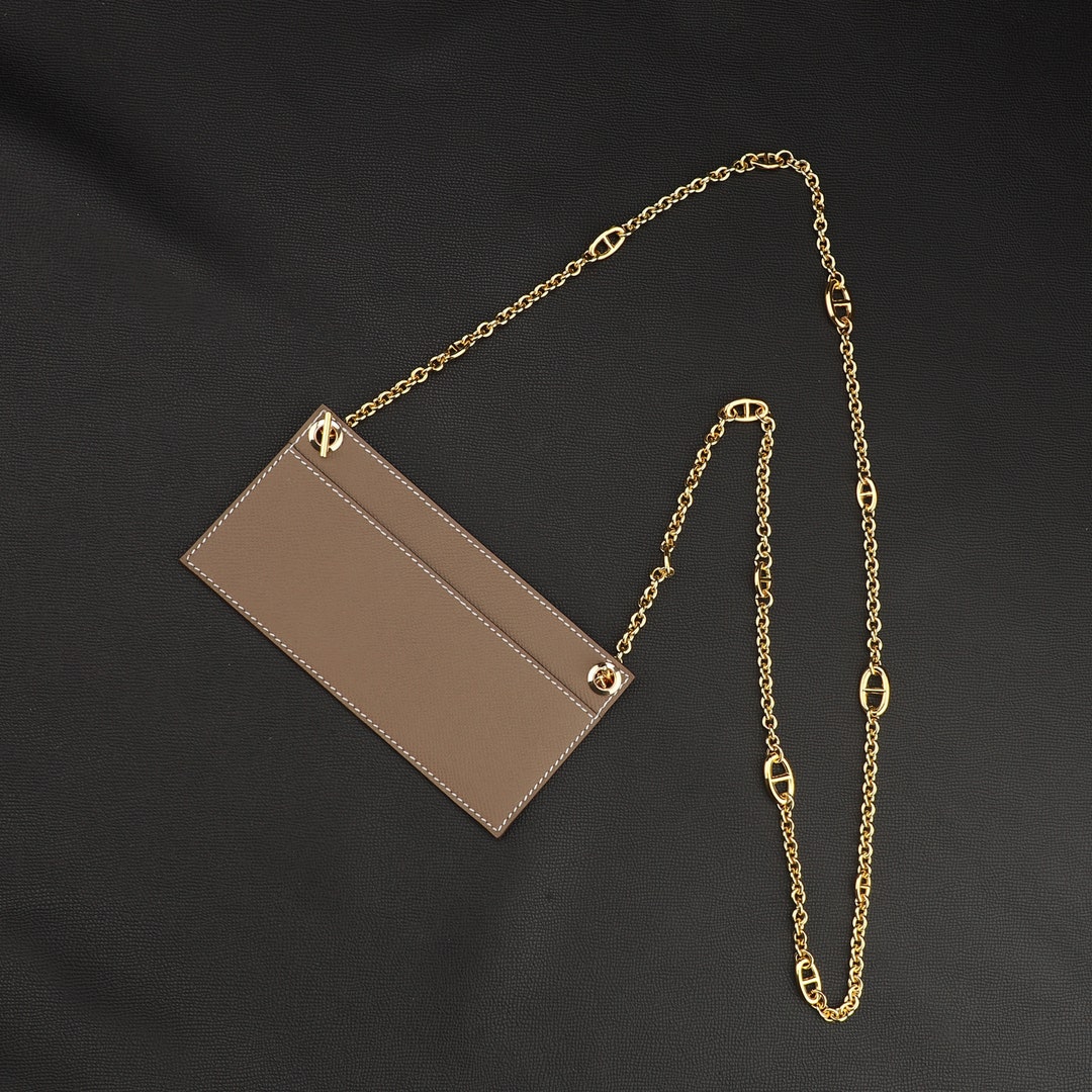 Epsom Leather Wallet Chain Strap: Crossbody Bag Accessory - Etsy