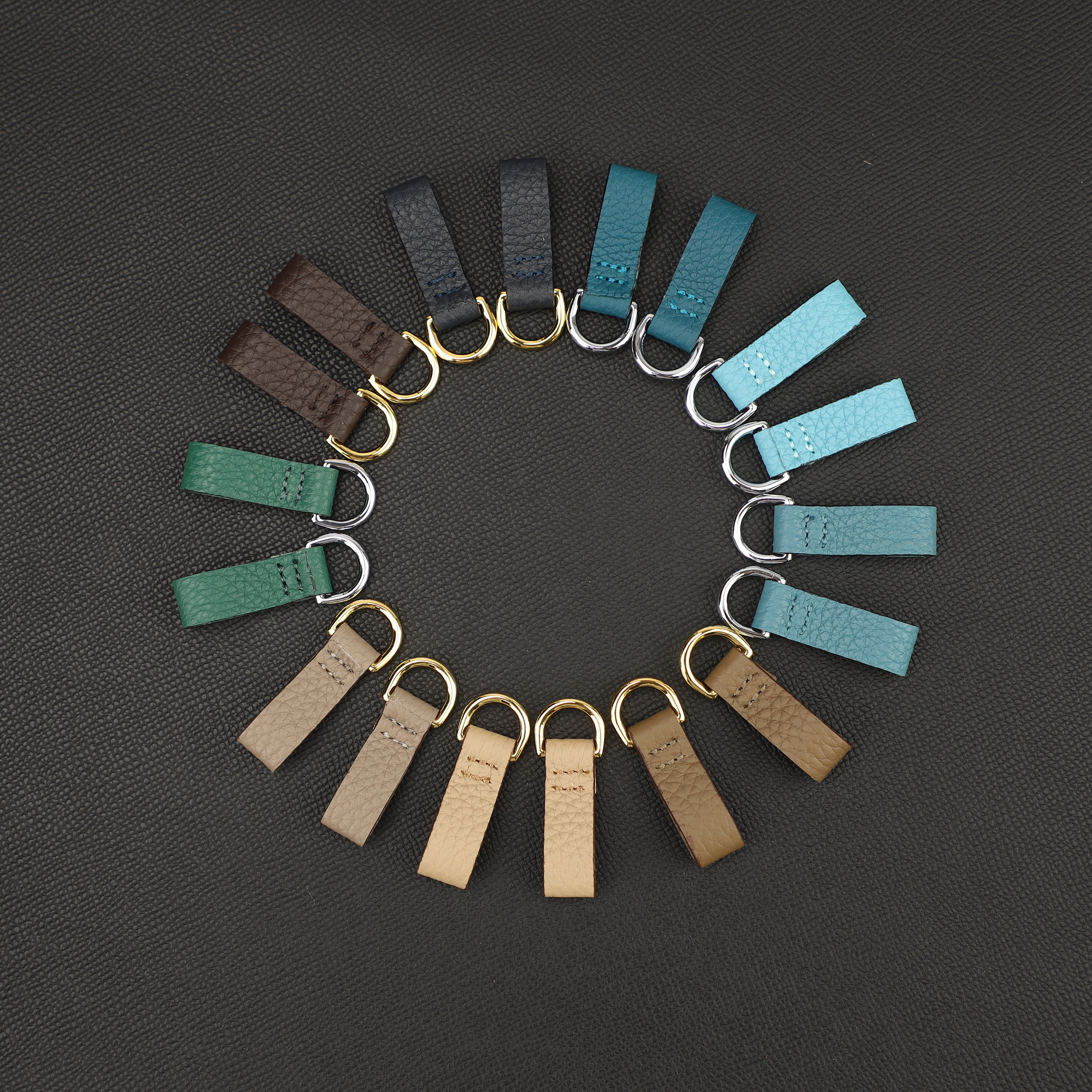 Togo Leather Handbag Strap Connectors: 1.2cm Ring for Shoulder Straps ...
