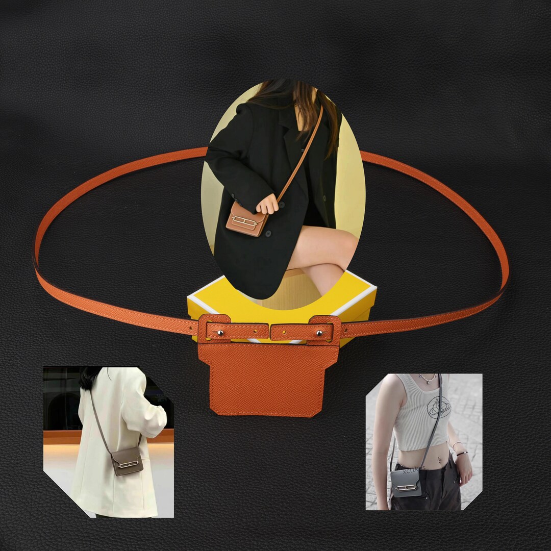 1.2cm Width Wallet Strap in Epsom Leather With Insert Crossbody and ...