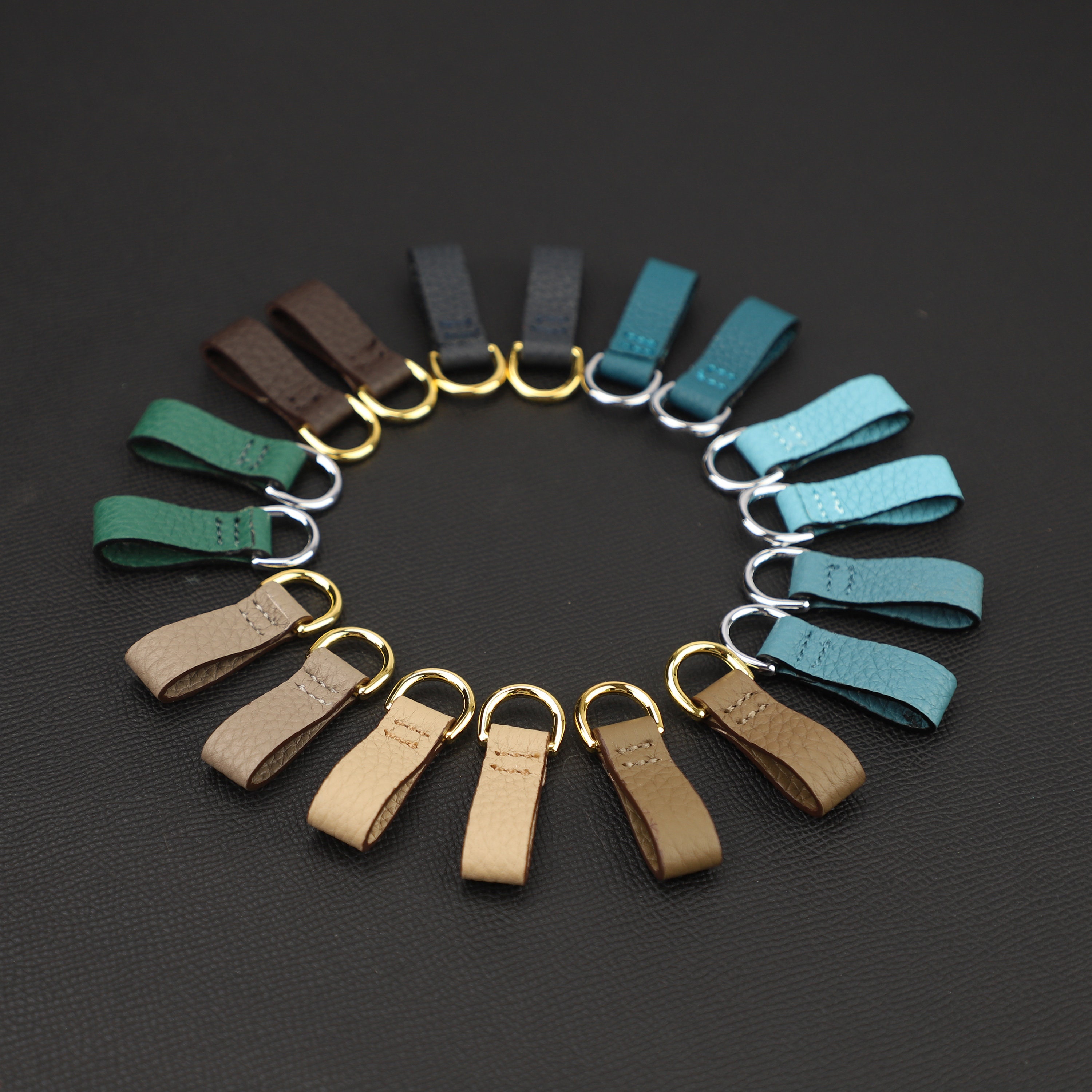 Togo Leather Handbag Strap Connectors: 1.2cm Ring for Shoulder Straps ...