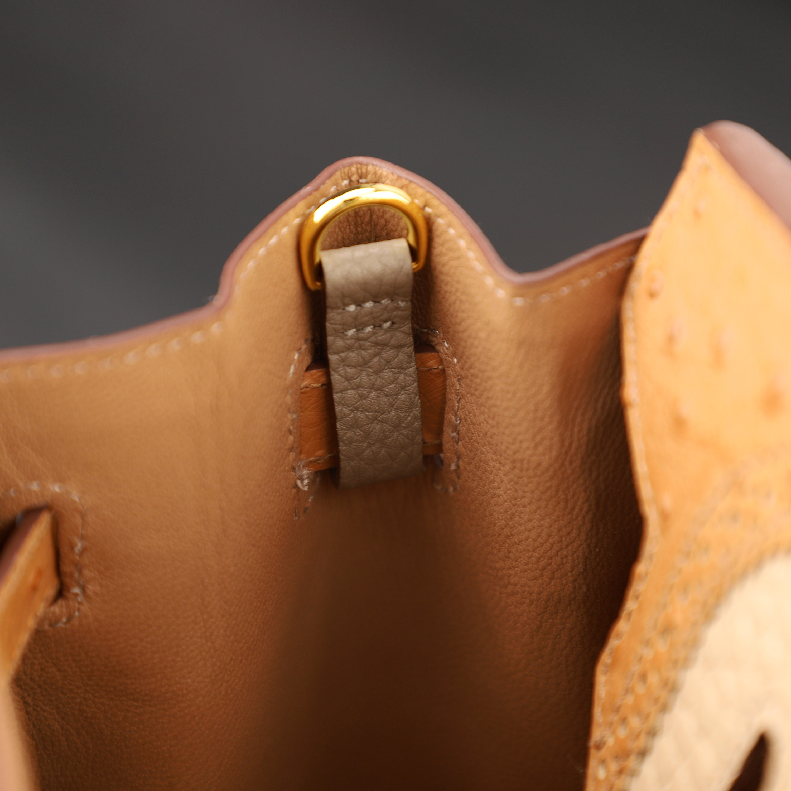 Togo Leather Handbag Strap Connectors: 1.2cm Ring for Shoulder Straps ...