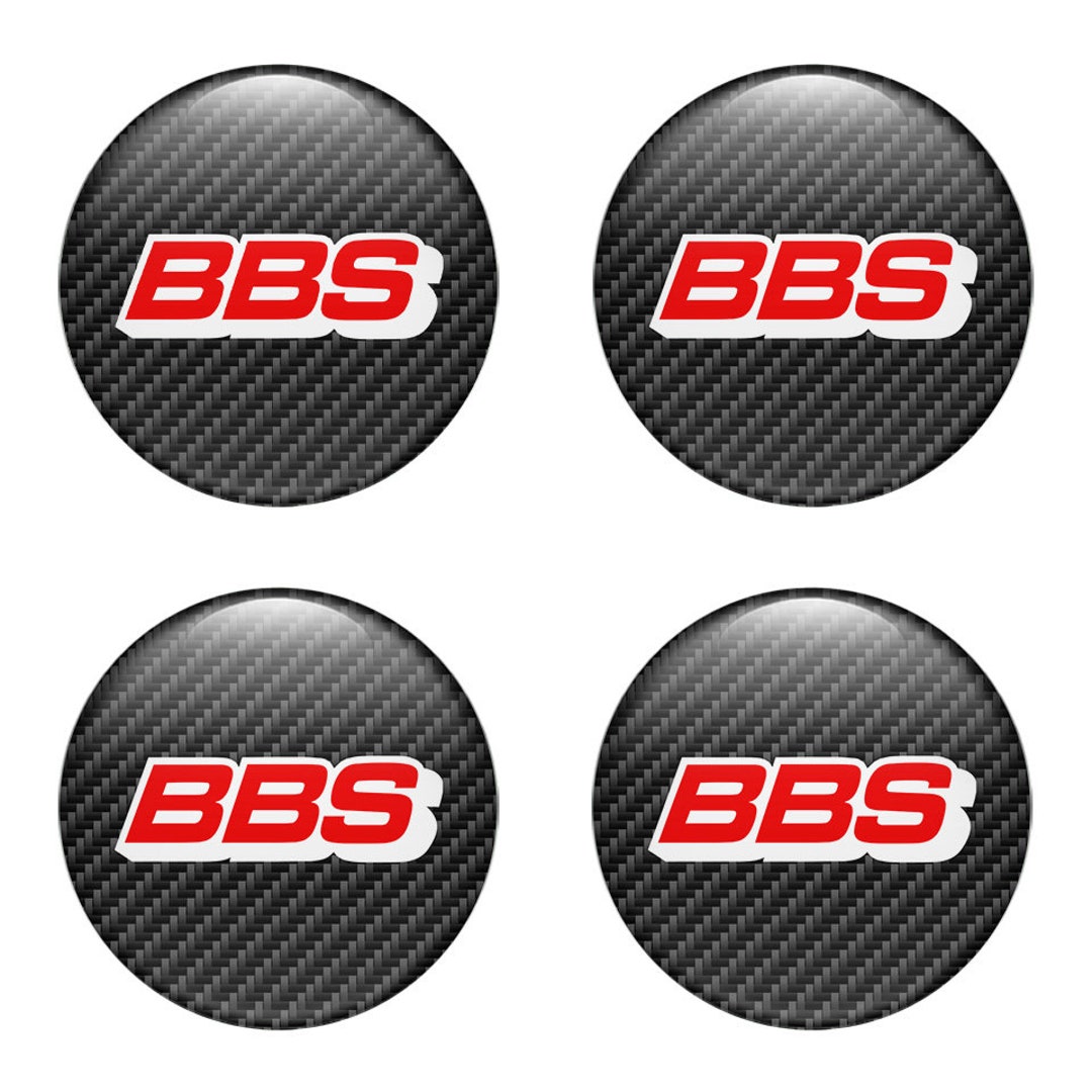 Set of 4 Handmade Emblems BBS Sticker Center Wheel Cap Stickers ...