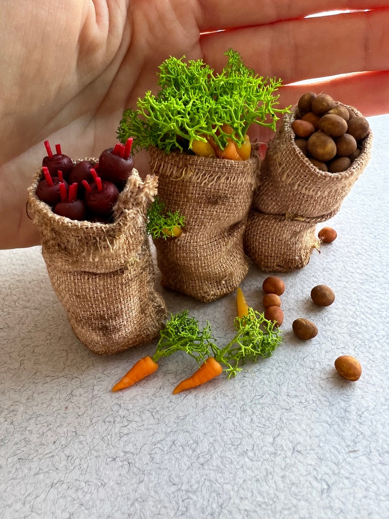 Miniature Veggies, Miniature Carrots, Dollhouse Potatoes, Vegetables in ...