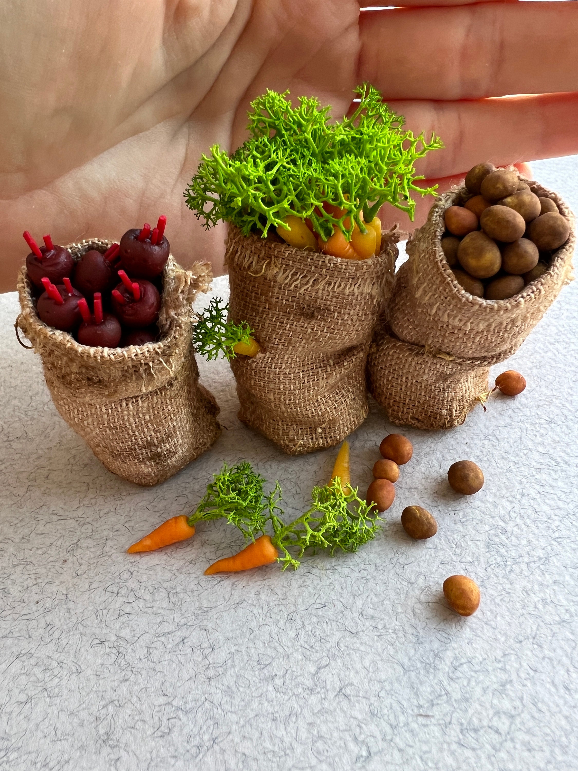 Miniature Veggies, Miniature Carrots, Dollhouse Potatoes, Vegetables in ...