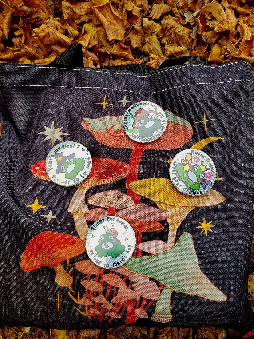 Motivational Frogs Badge/pin set of 4 - Etsy