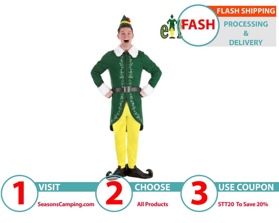 Adult Authentic Buddy the Elf Costumecosplay Buddy the Elf - Etsy