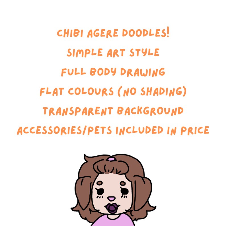 SFW Age Regression Chibi Digital Doodles - Etsy