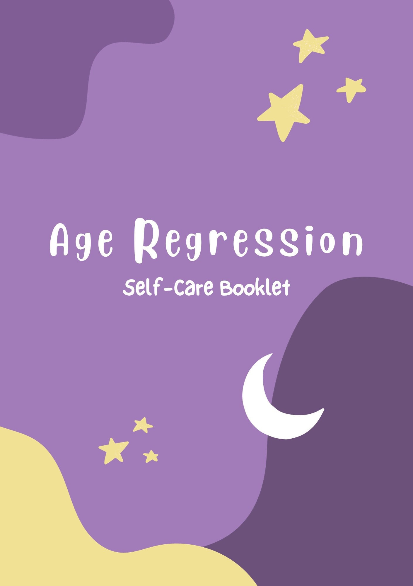 DIGITAL ONLY SFW Age Regression Agere Self Care Booklet - Etsy UK