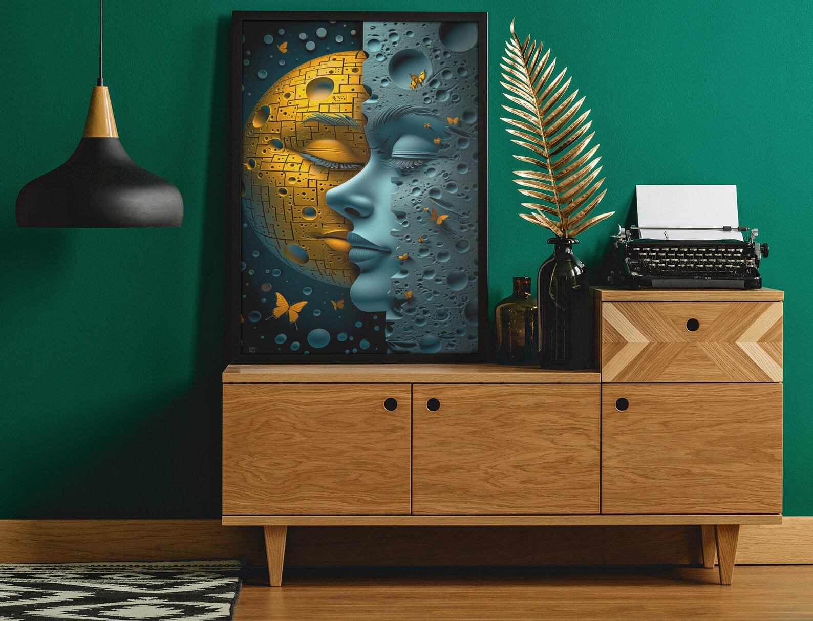 Enchanting Moon and Butterfly Fusion Art - Optical Illusion by Djsaoai ...