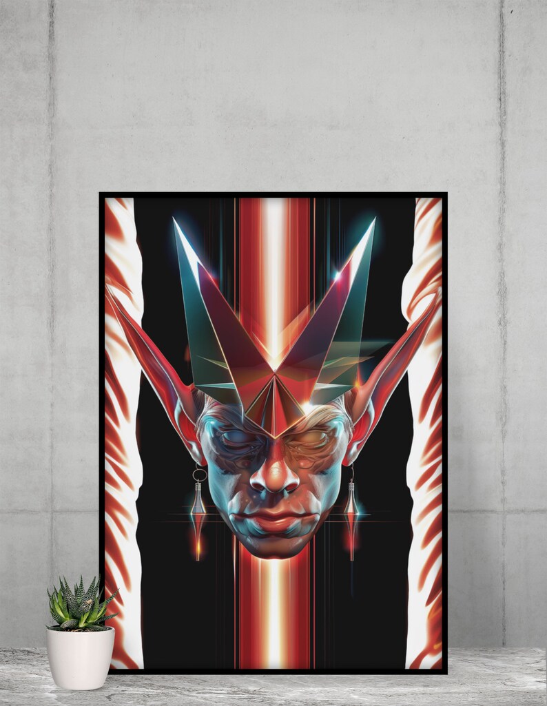 Futuristic Elf Warrior: Surreal Digital Art Print - Downloadable AI Art ...
