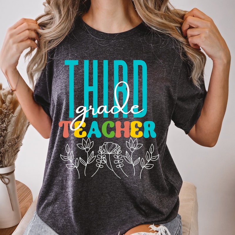 3rd Grade Teacher Shirt - Etsy