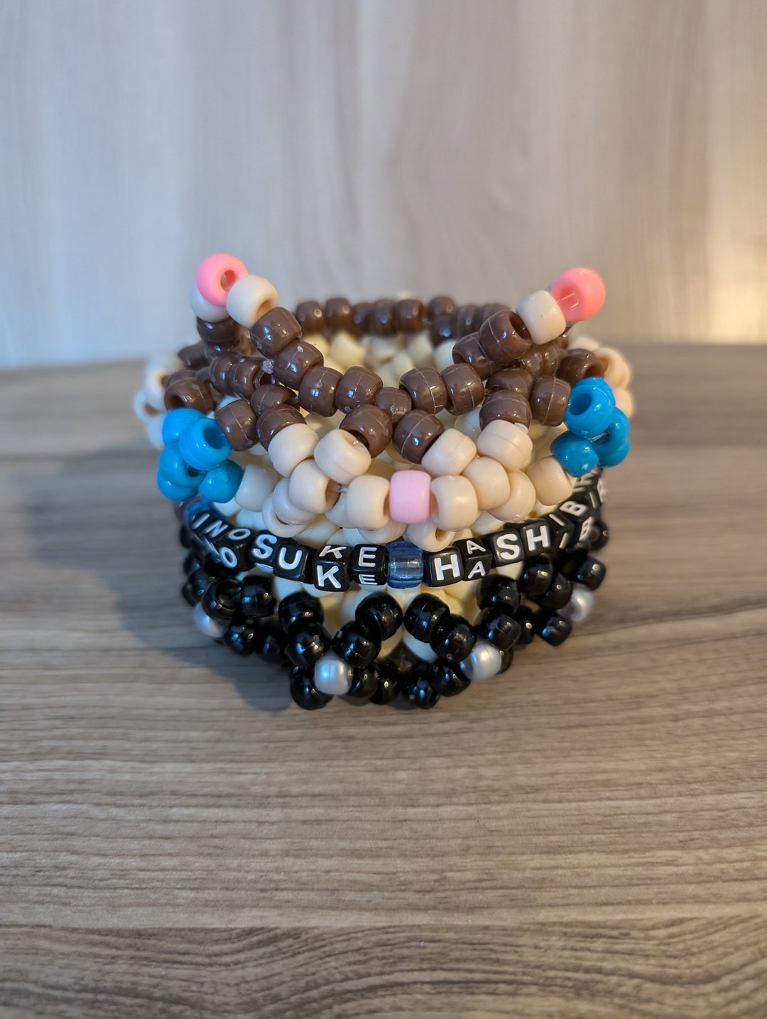 Inosuke Hashibira Inspired Kandi Cuff Bracelet - Etsy