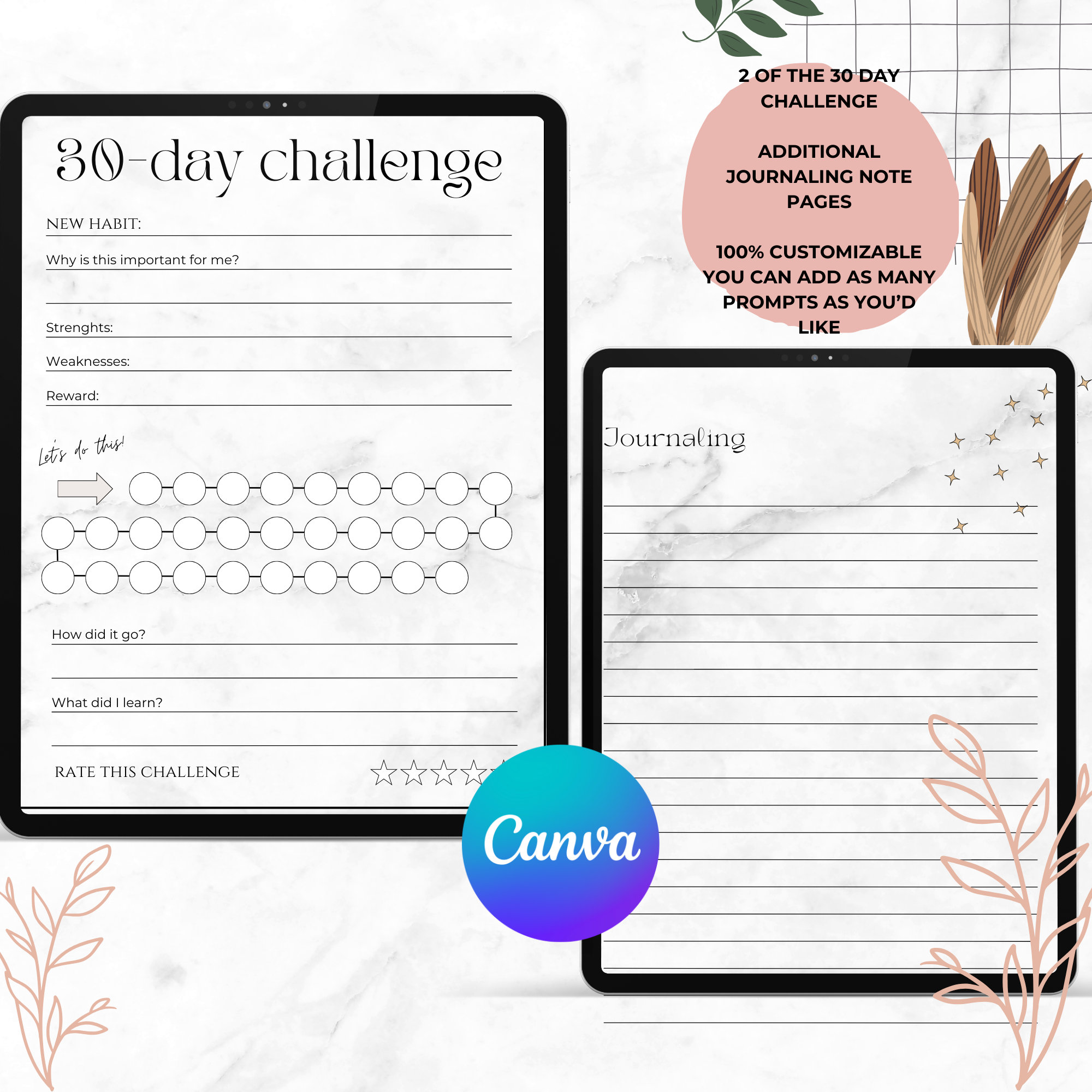 Digital Gratitude Journal Printable Mental Health Journal Digital ...
