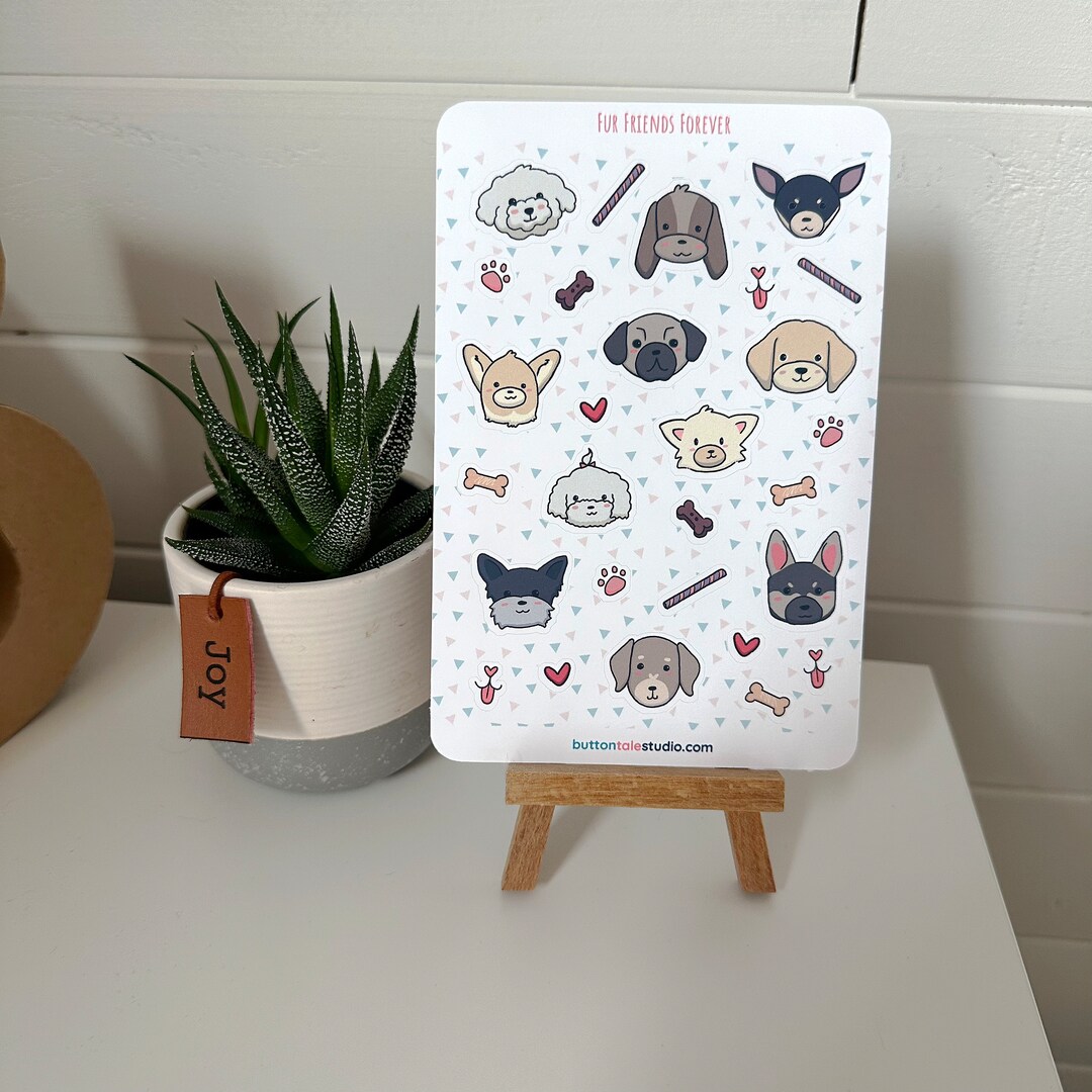 Cute Dogs Sticker Sheet Planner Stickers Decorative Stickers Bullet ...