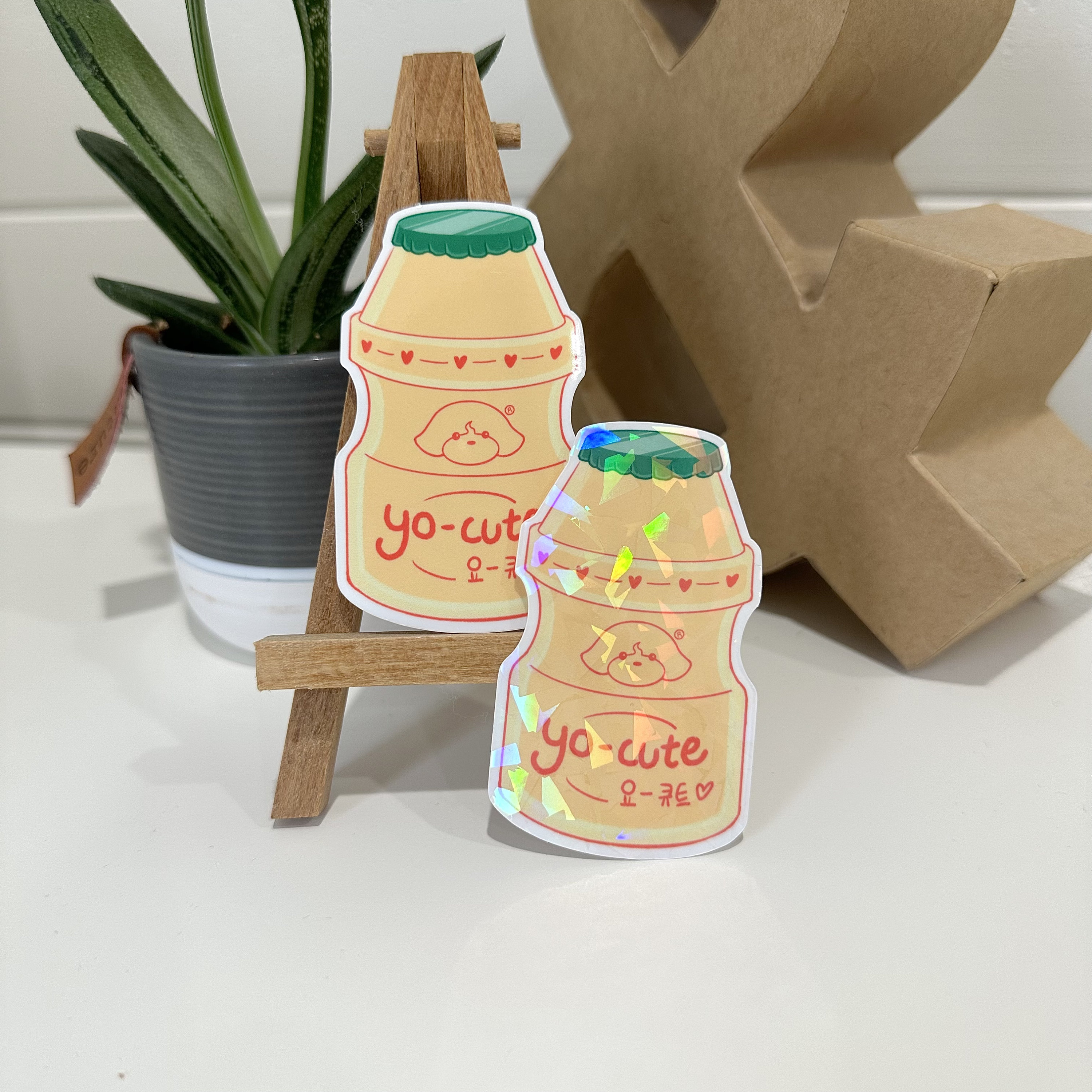 Korean Yogurt Drink Die-cut Vinyl Sticker Laptop Sticker Water Bottle ...