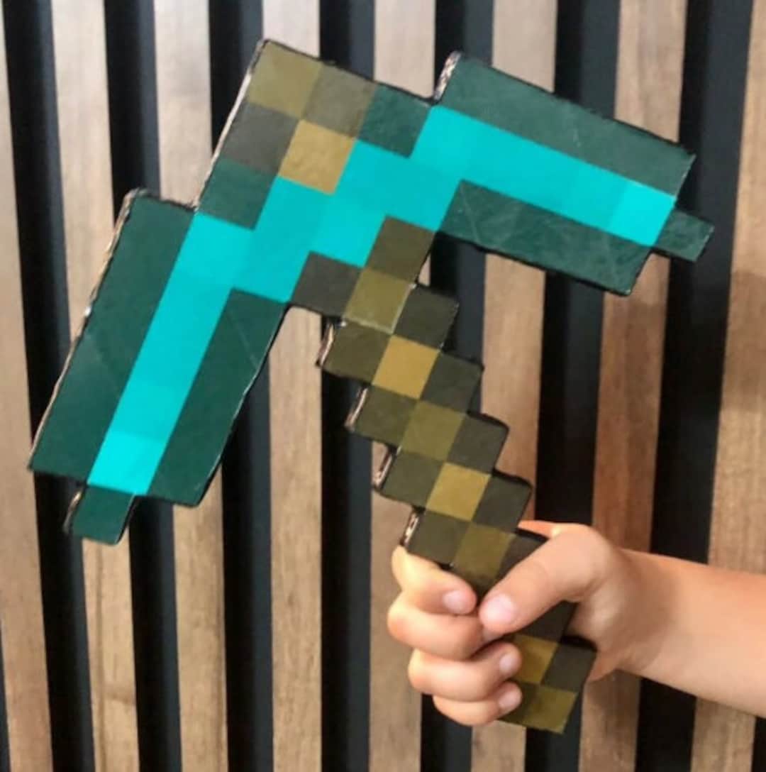 Minecraft Diamond Pickaxe Minecraf Pickaxe - Etsy