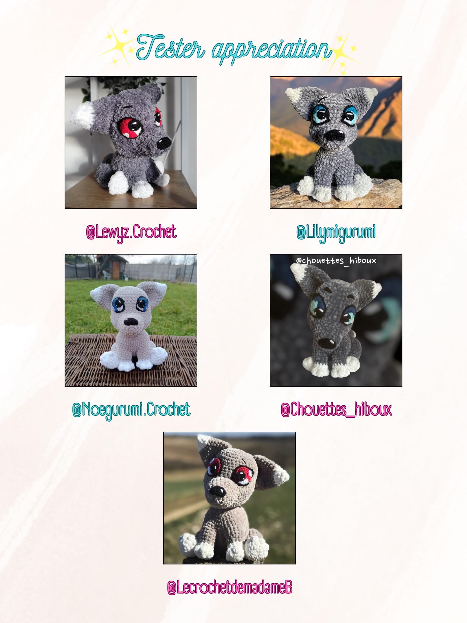Wolf Crochet Pattern. Eyes Instruction Included, Easy to Make, Low-sew ...