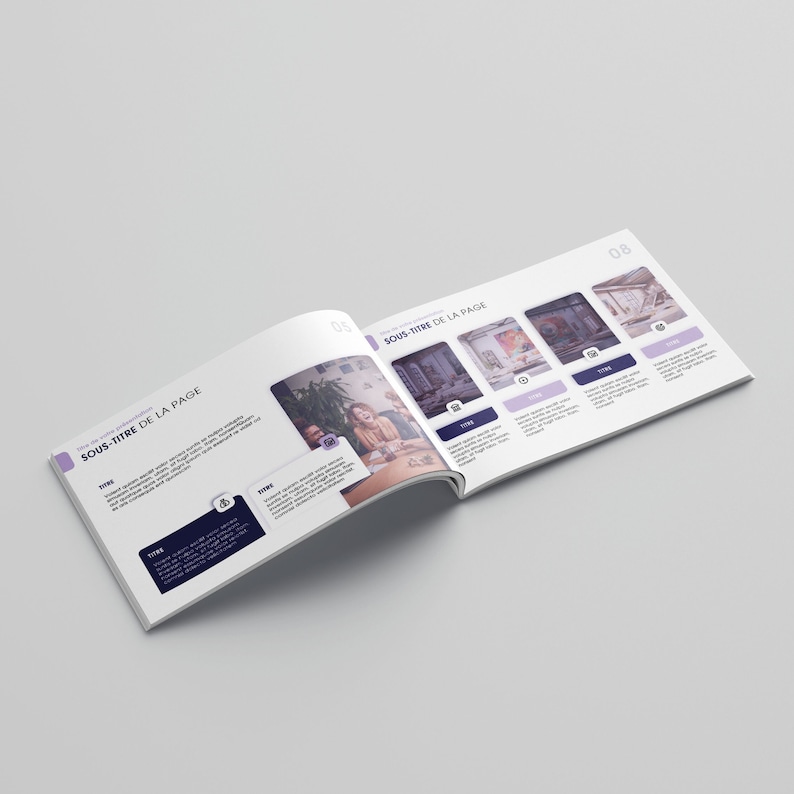 Project Presentation Template Template in French Template for Business ...