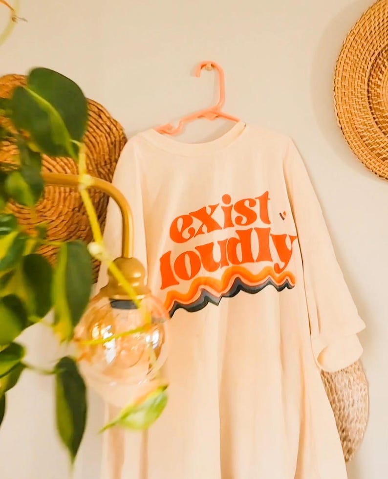 Exist Loudly LGBTQ+ Pride T-shirt: Retro Graphic Comfort Colors - Etsy