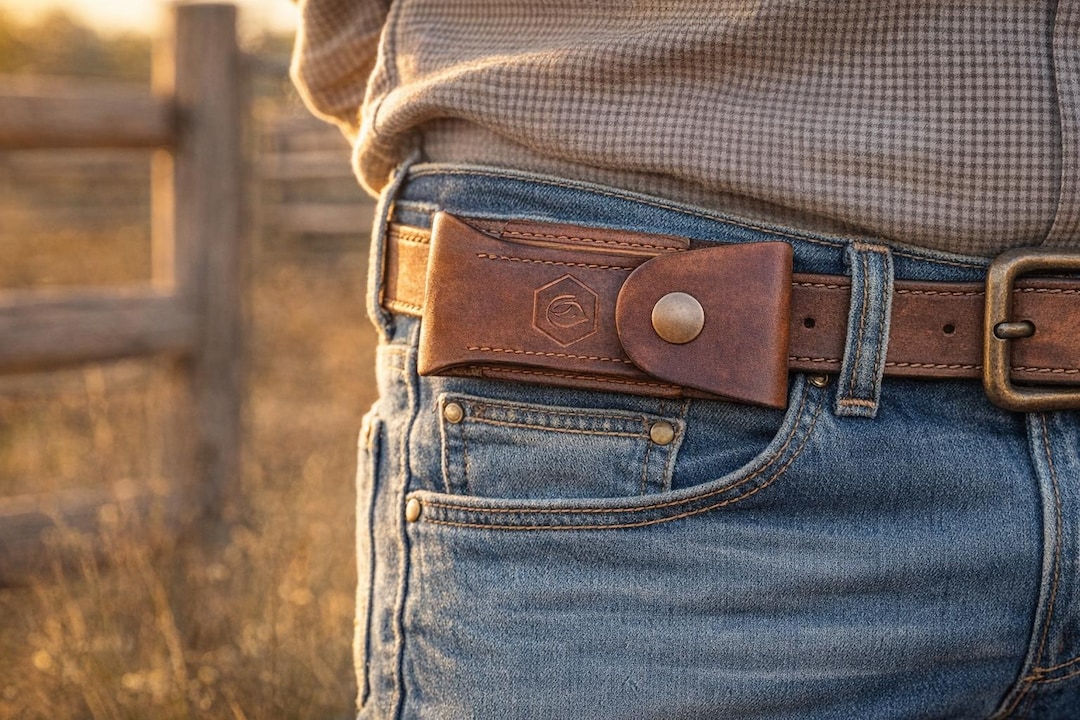 Ironbark Utility Holster - Leather Multitool Holder for Belt Carry ...