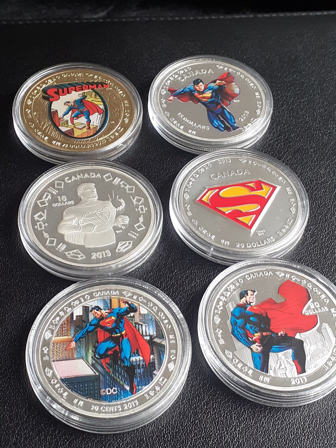 Superman Commemorative Collectors Coin Set of Six - Etsy
